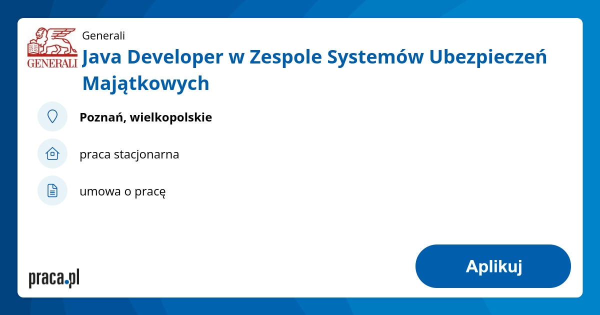 Archiwalna oferta nr 7734981, Java Developer w Zespole Systemów ...