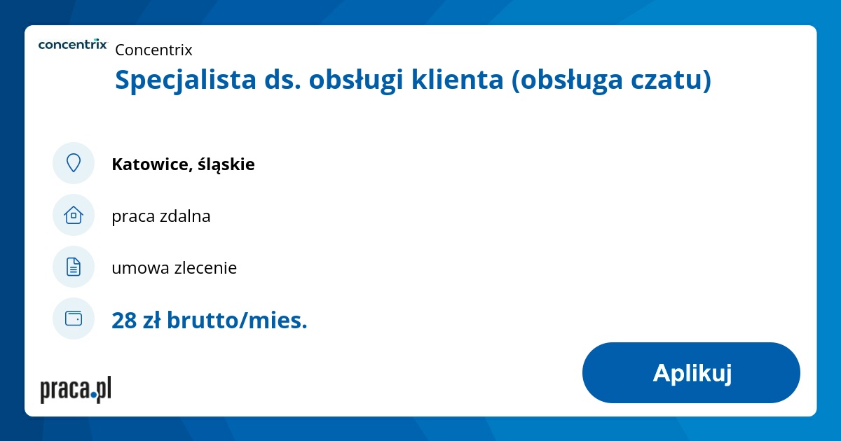 Archiwalna oferta nr 9157351, Specjalista ds. obsługi klienta (obsługa czatu), Katowice ...