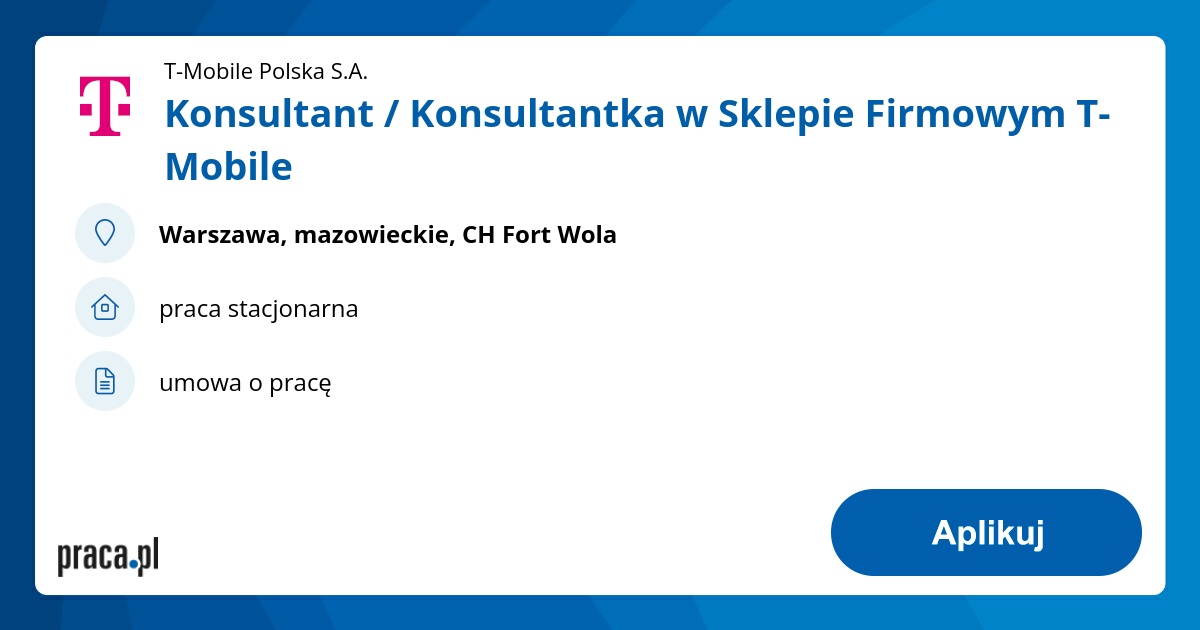 Archiwalna oferta nr 9204115, Konsultant / Konsultantka w Sklepie ...