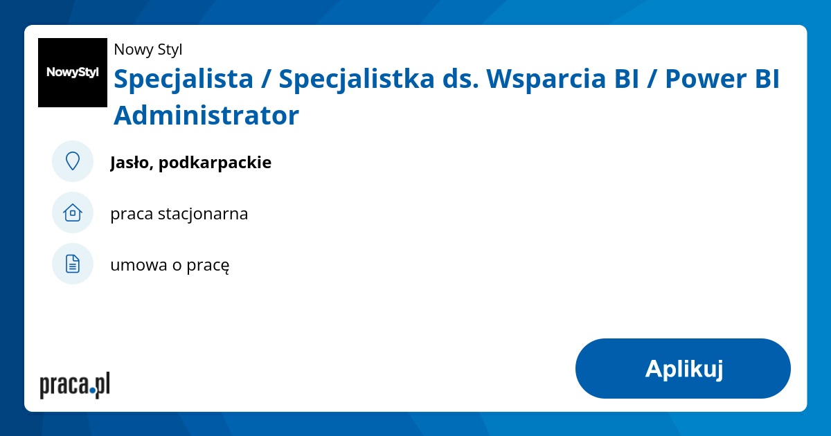 Archiwalna oferta nr 9574528, Specjalista / Specjalistka ds. Wsparcia ...